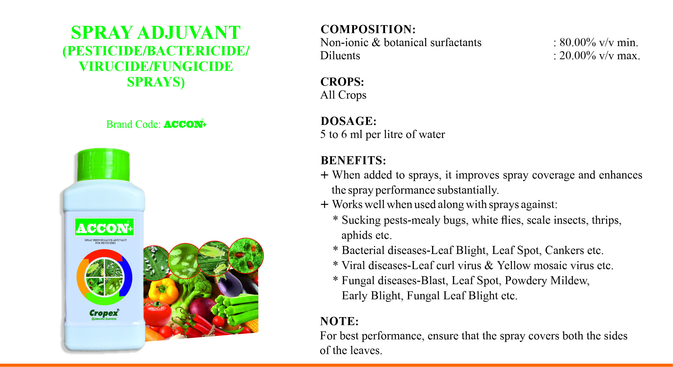 Specialty Adjuvants | Cropex - Best Organic Agri Product